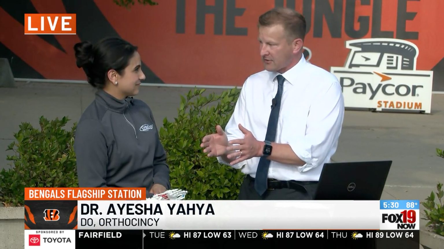 Dr. Ayesha Yahya on Joe Burrow's Turf Toe Injury - OrthoCincy
